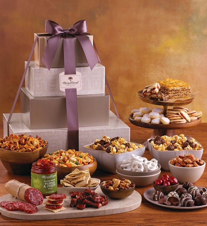 Gift Towers: Food, Fruit & Chocolate Towers | Harry & David