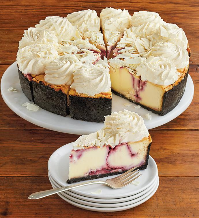 Large White Chocolate Raspberry Truffle® Cheesecake from The Cheesecake ...